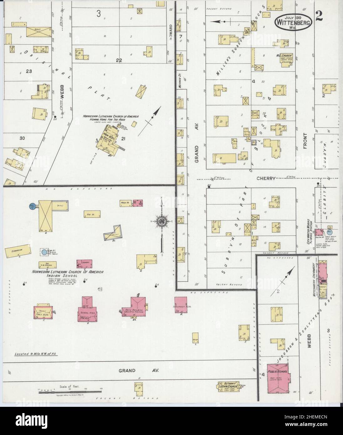 Map of shawano hi-res stock photography and images - Alamy