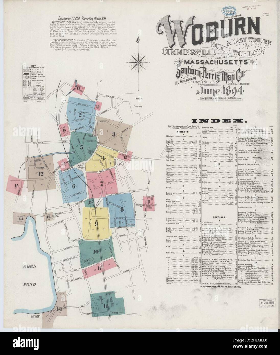 Map of woburn hi-res stock photography and images - Alamy