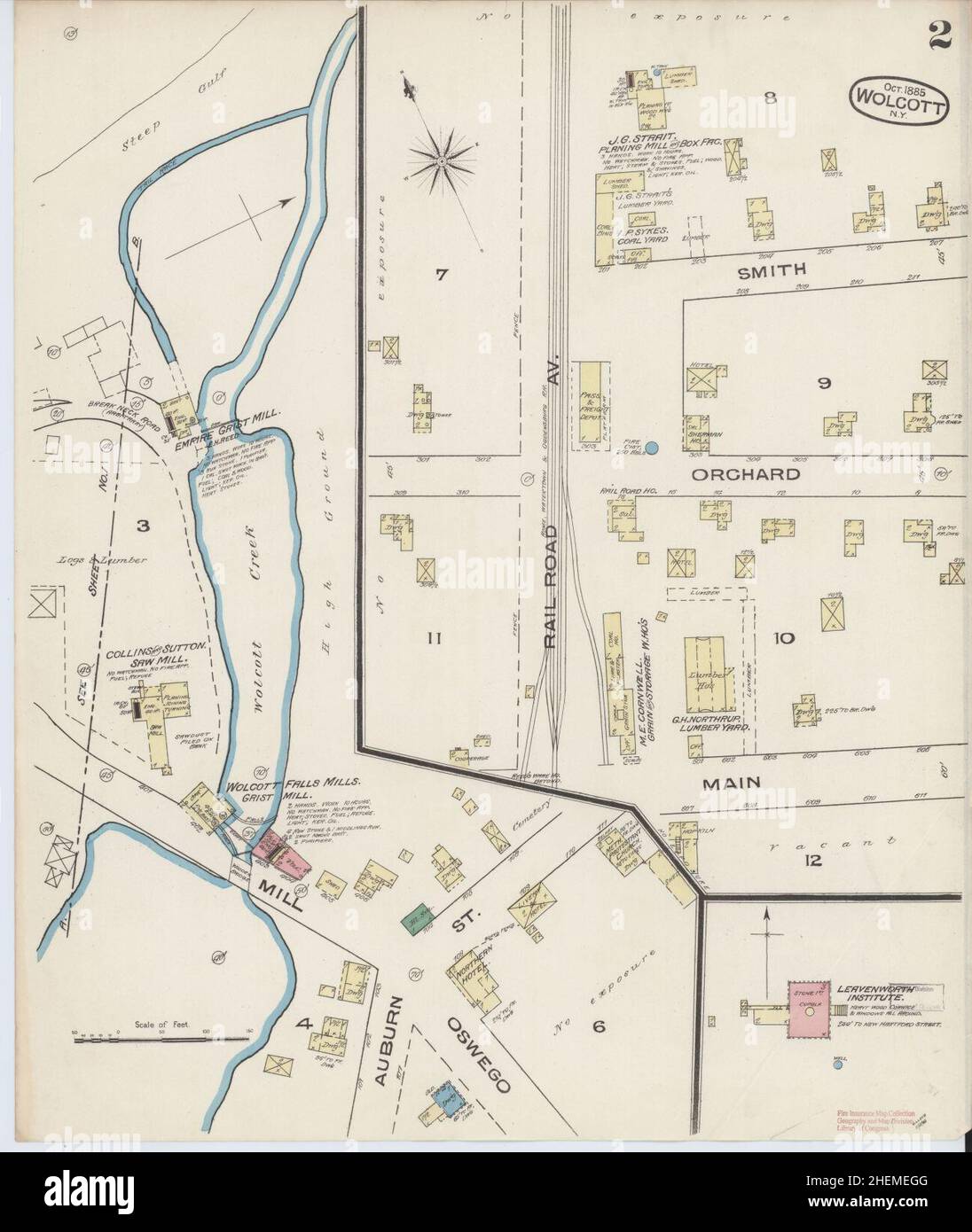 Map of wolcott hi-res stock photography and images - Alamy