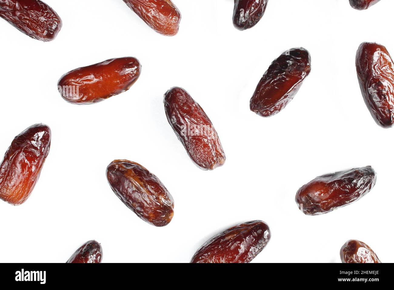 Background pattern made of shiny dates isolated on white background ...