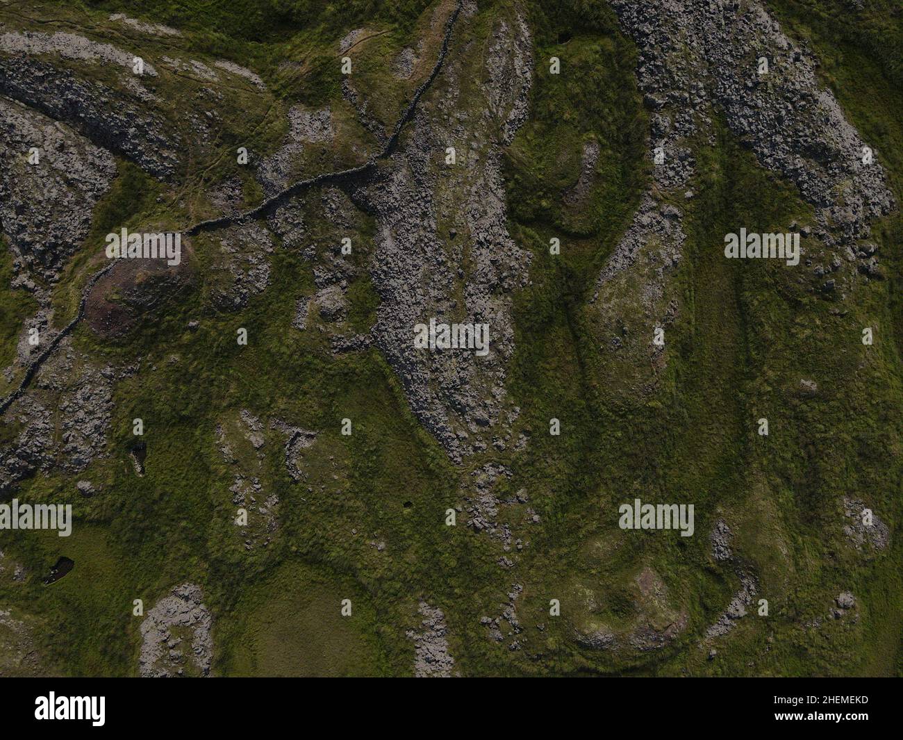 Icelandic lava fields aerial drone hi-res stock photography and images ...