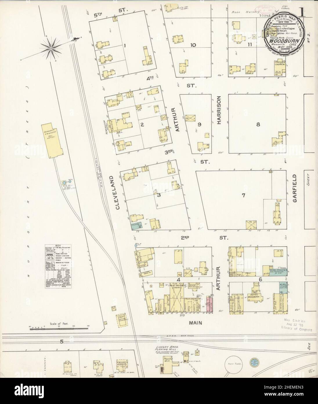 Map of woodburn hi-res stock photography and images - Alamy