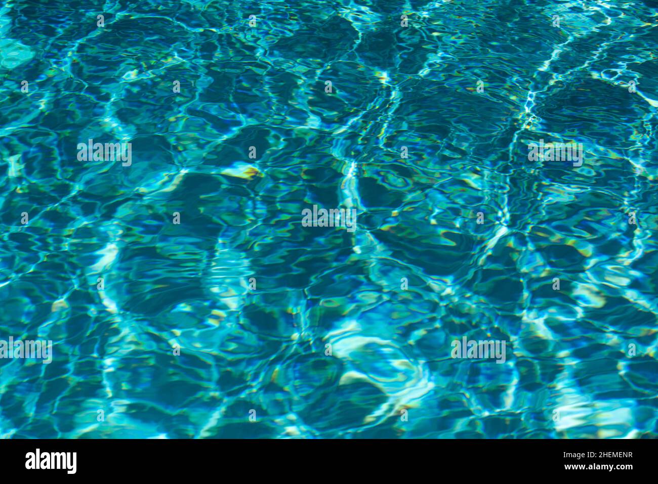 Blue ripped water in swimming pool, water pool texture and surface ...