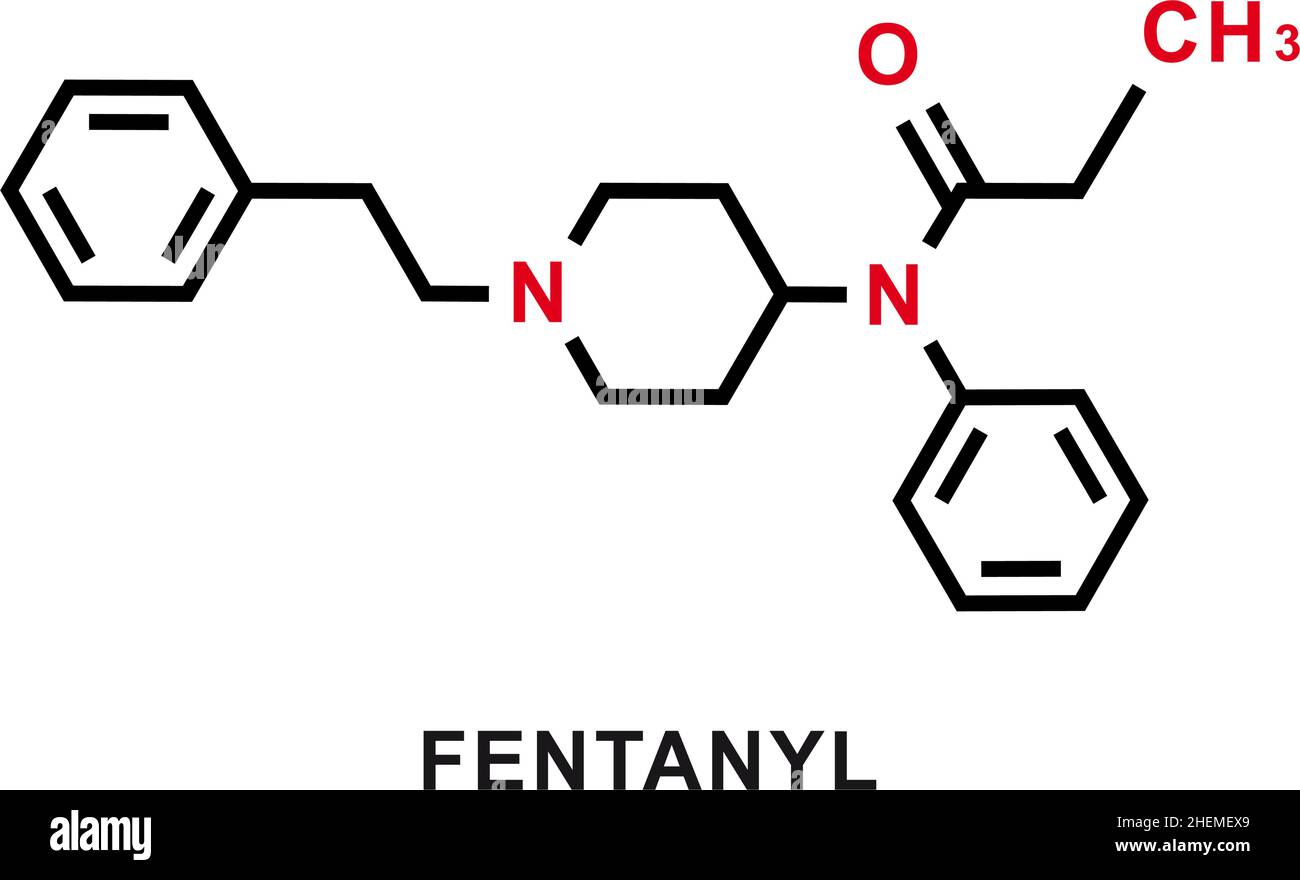 Fentanyl chemical formula. Fentanyl chemical molecular structure ...
