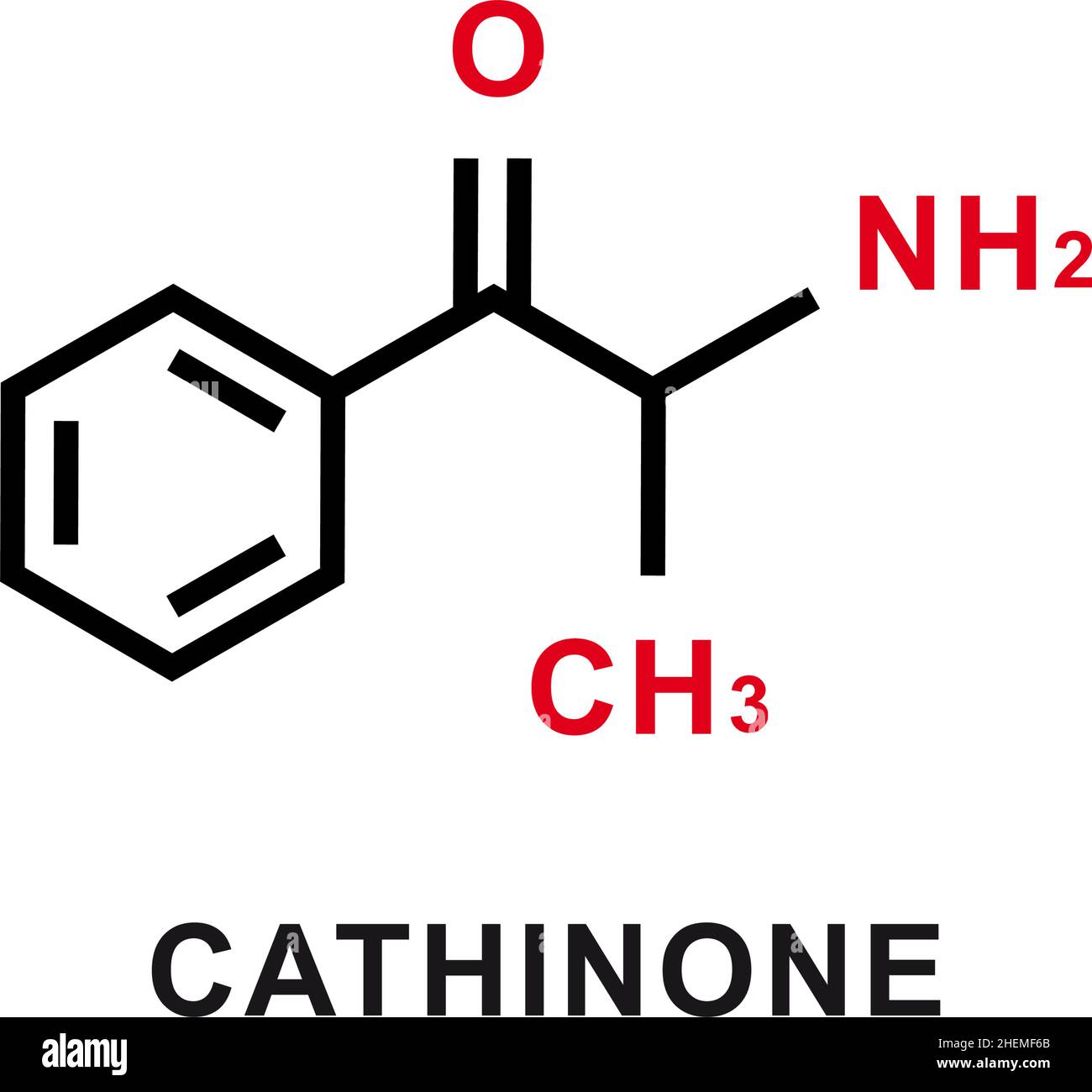 Cathinone chemical formula. Cathinone chemical molecular structure ...