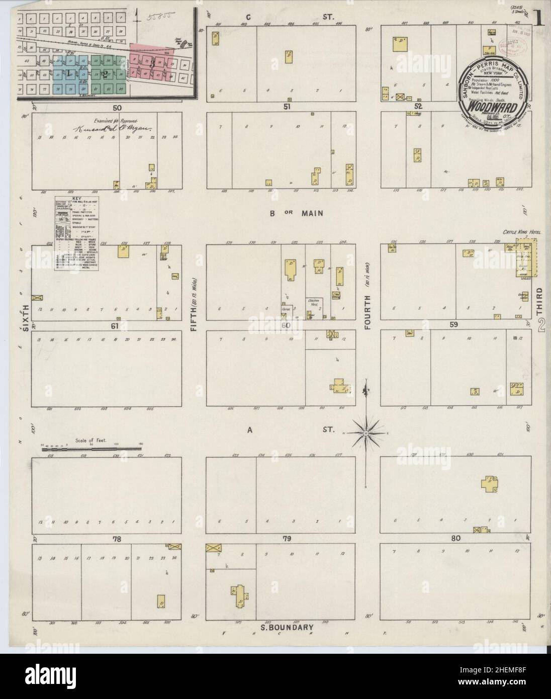Woodward oklahoma map hi-res stock photography and images - Alamy