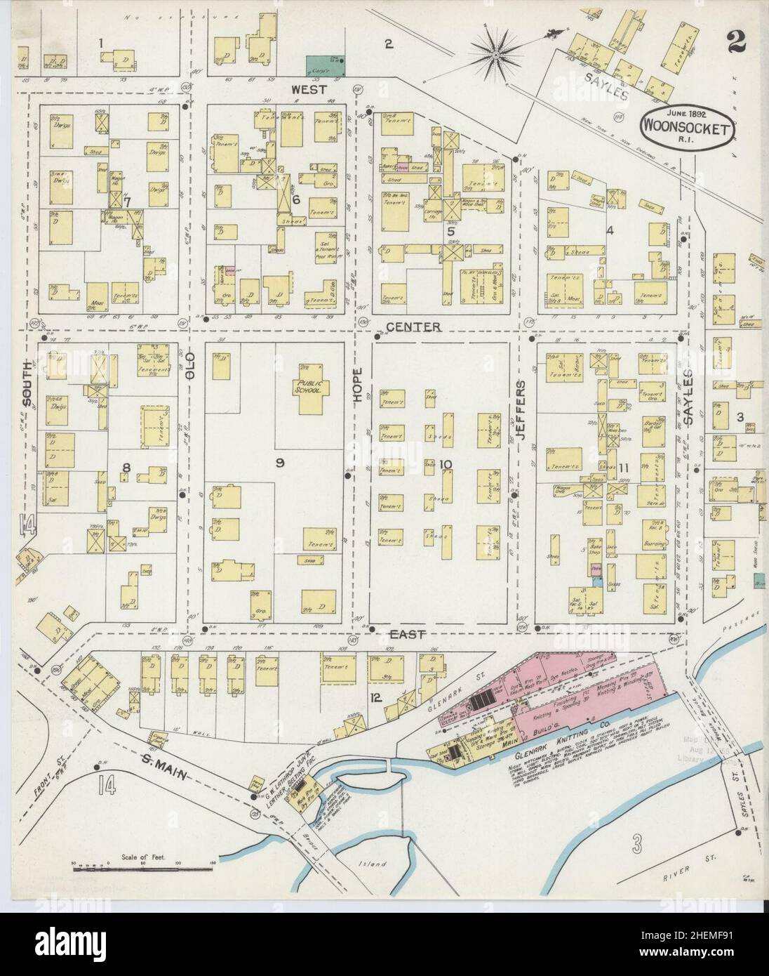 Map of woonsocket hi-res stock photography and images - Alamy