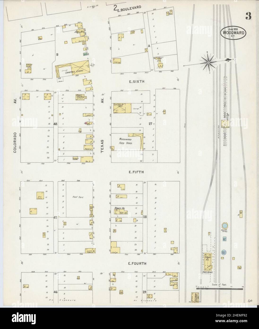 Woodward oklahoma map hi-res stock photography and images - Alamy