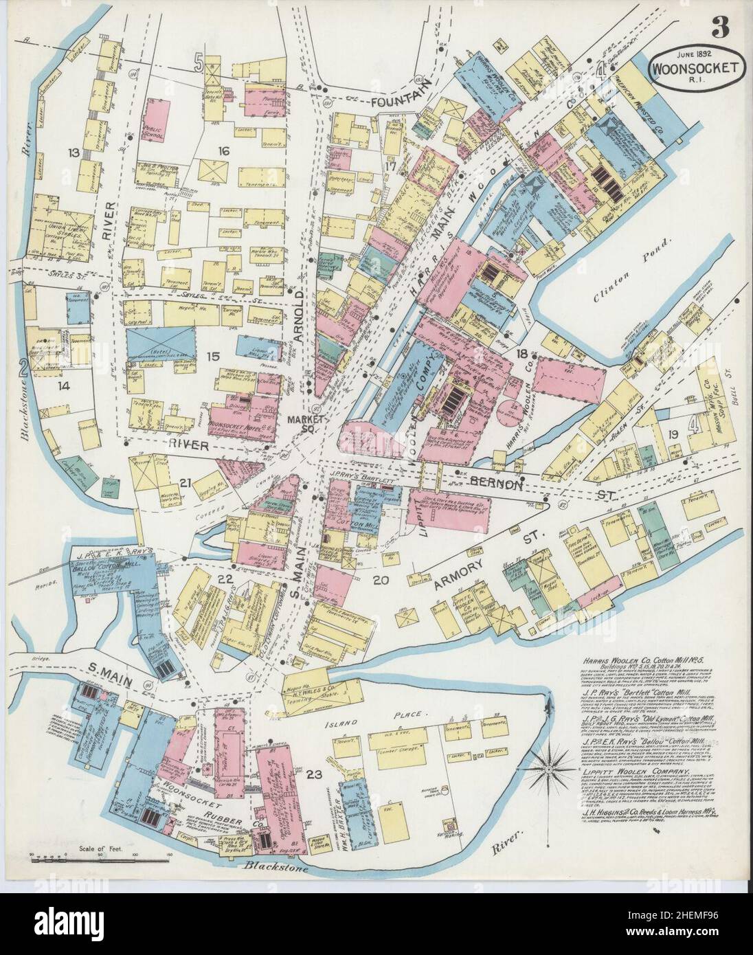 Map of woonsocket hi-res stock photography and images - Alamy