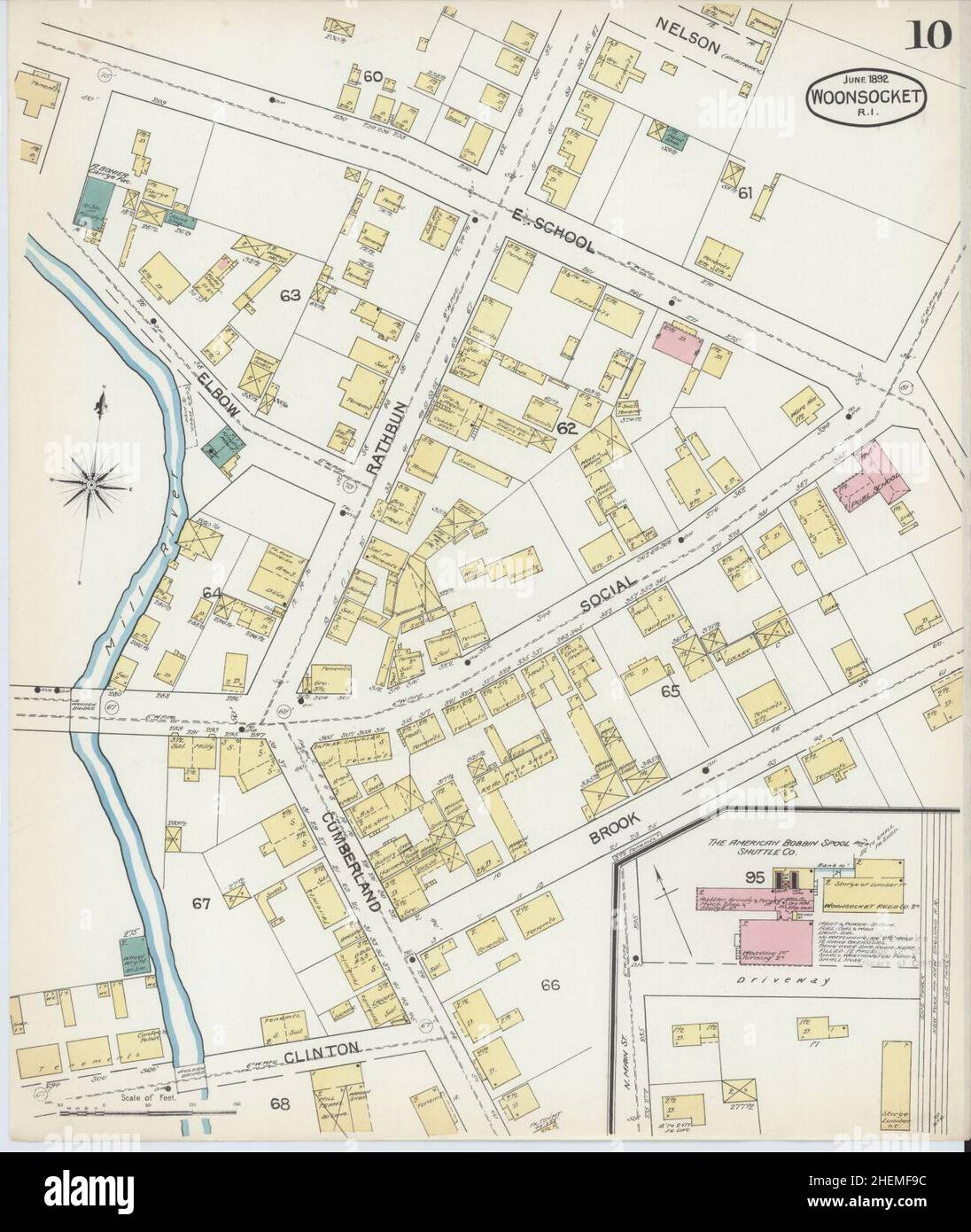 Map of woonsocket hi-res stock photography and images - Alamy