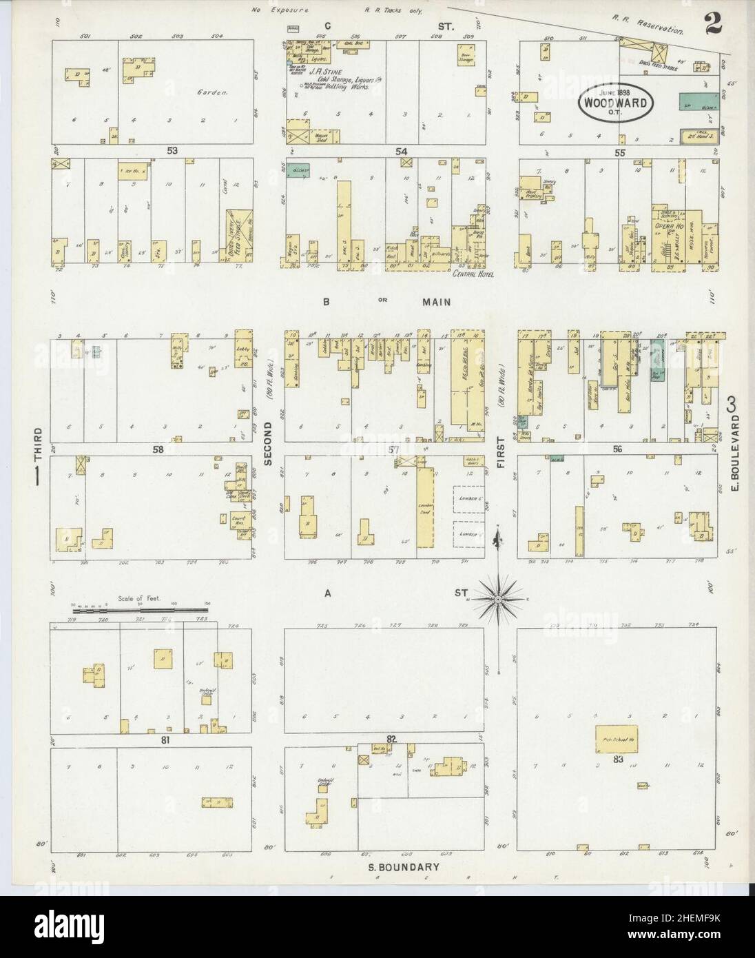 Woodward county map hi-res stock photography and images - Alamy