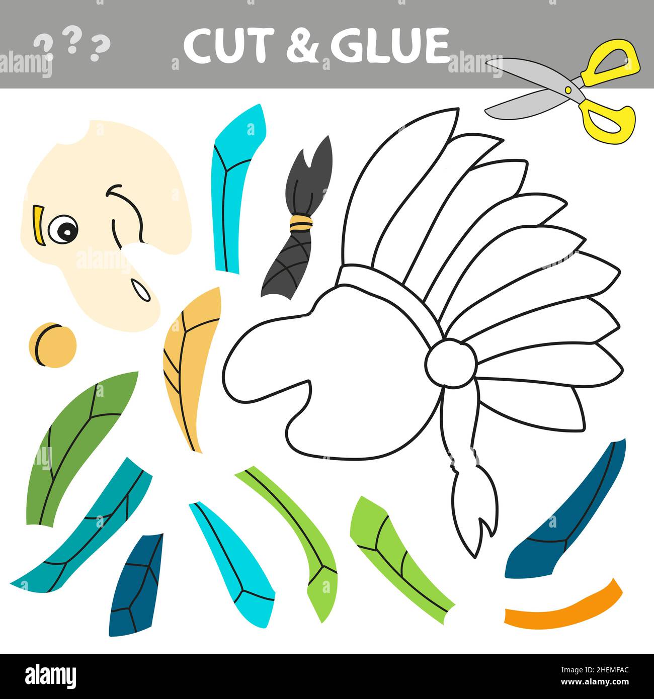 Indians Paper Cut Out Printable