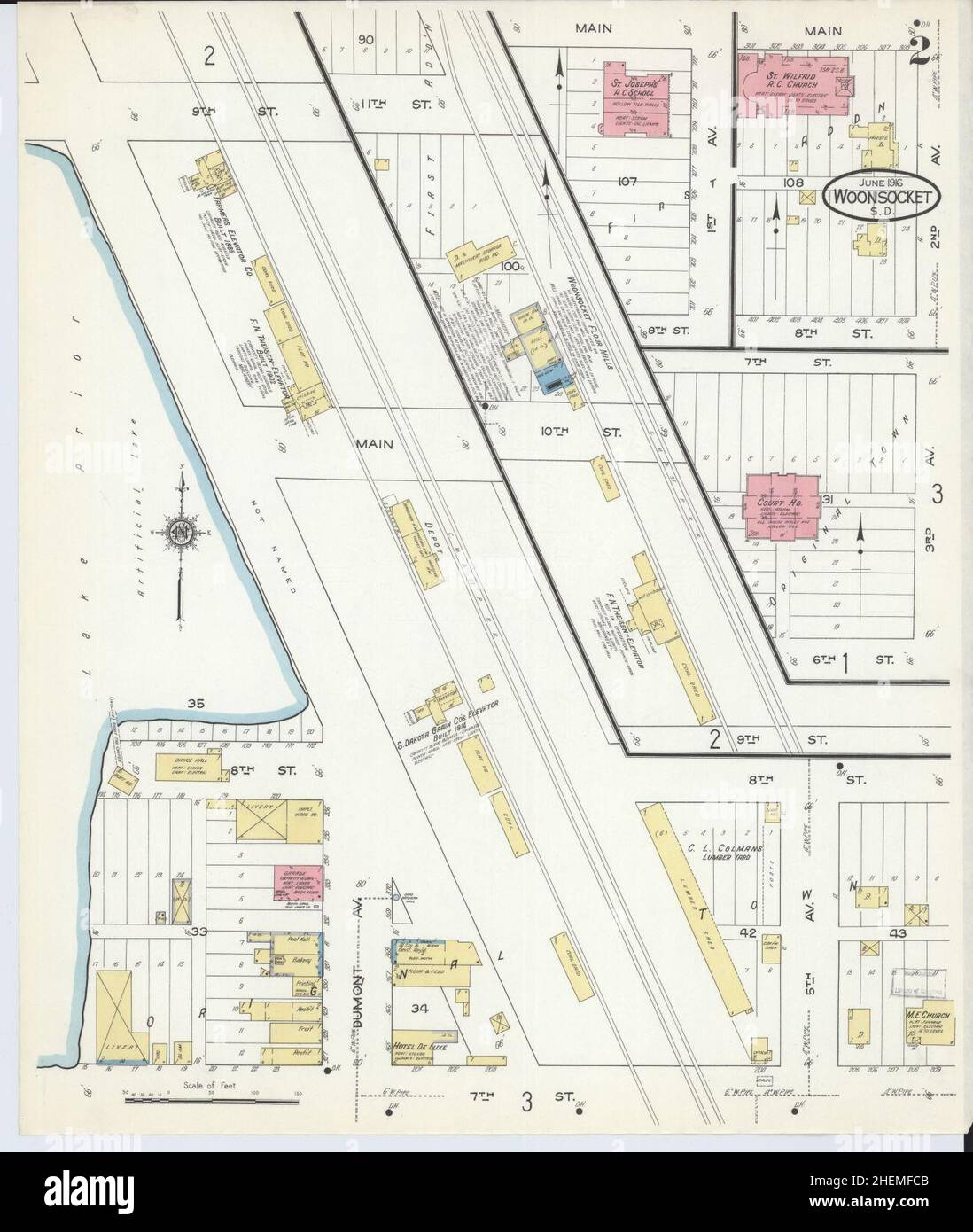 Woonsocket south dakota map hi-res stock photography and images - Alamy