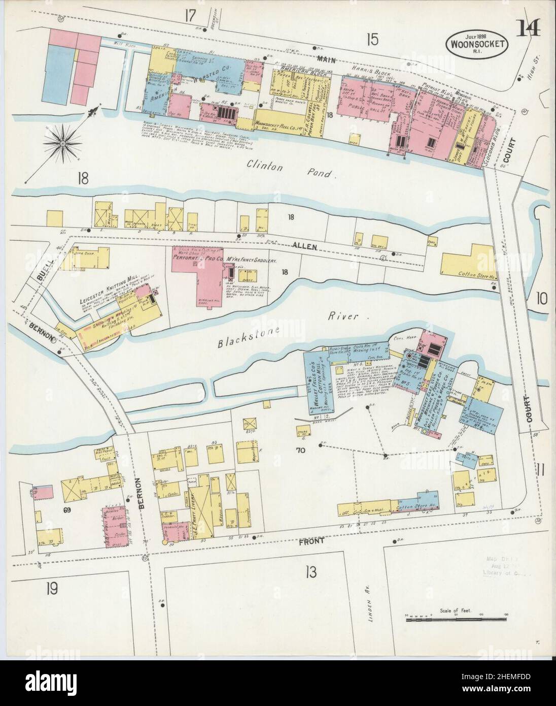 Map of woonsocket hi-res stock photography and images - Alamy