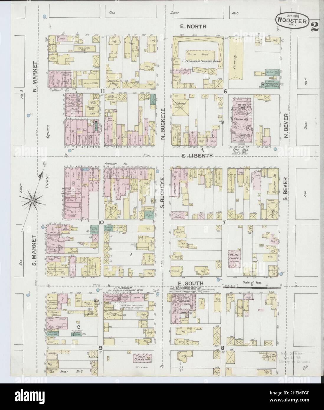 Wooster ohio map hi-res stock photography and images - Alamy