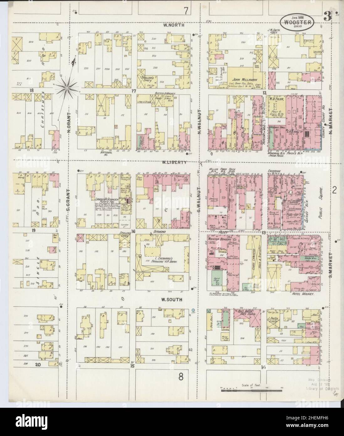 Map of wooster hi-res stock photography and images - Alamy