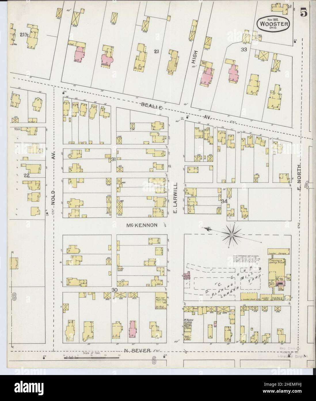 Wooster ohio map hi-res stock photography and images - Alamy