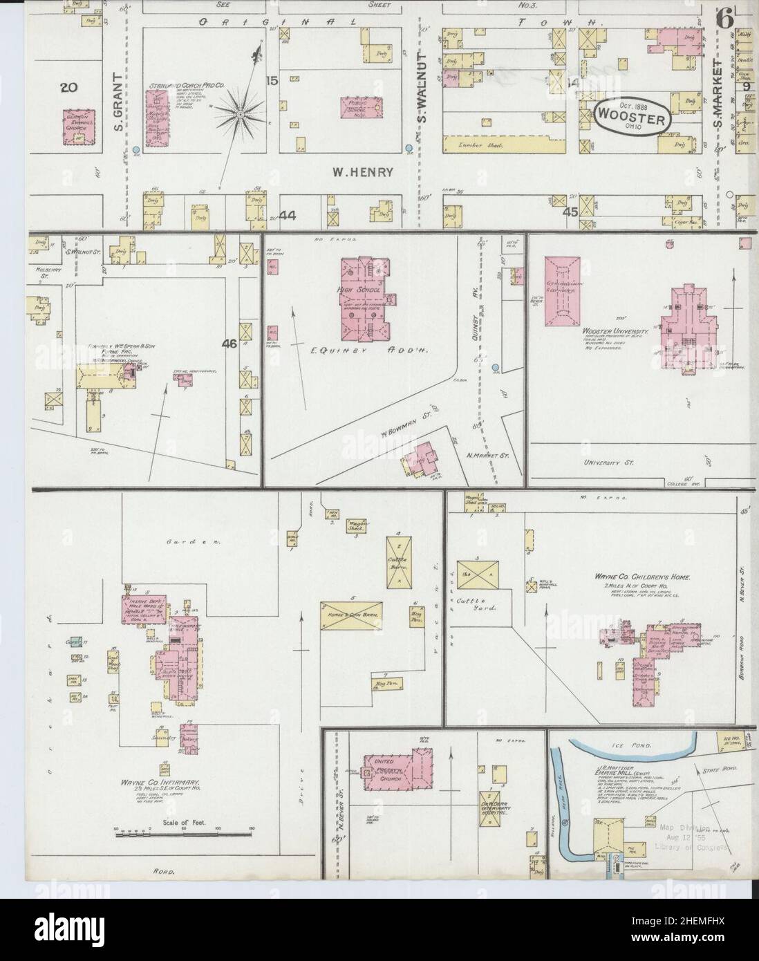 Wooster ohio map hi-res stock photography and images - Alamy
