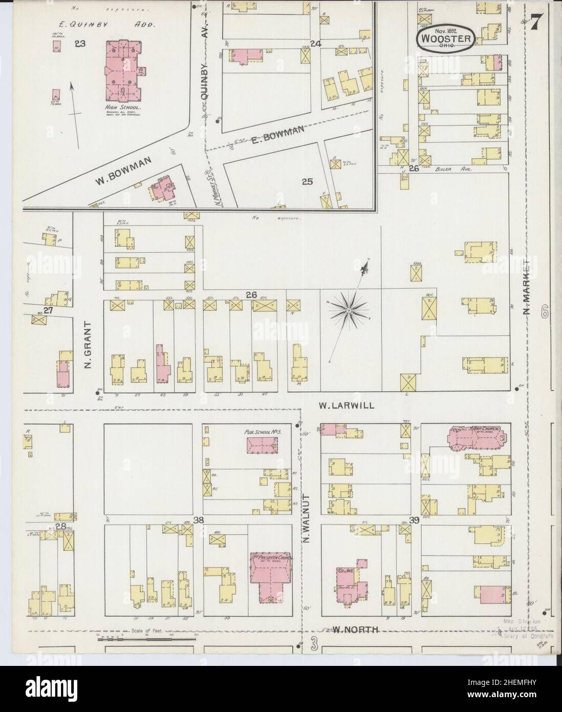 Map of wooster ohio hi-res stock photography and images - Alamy