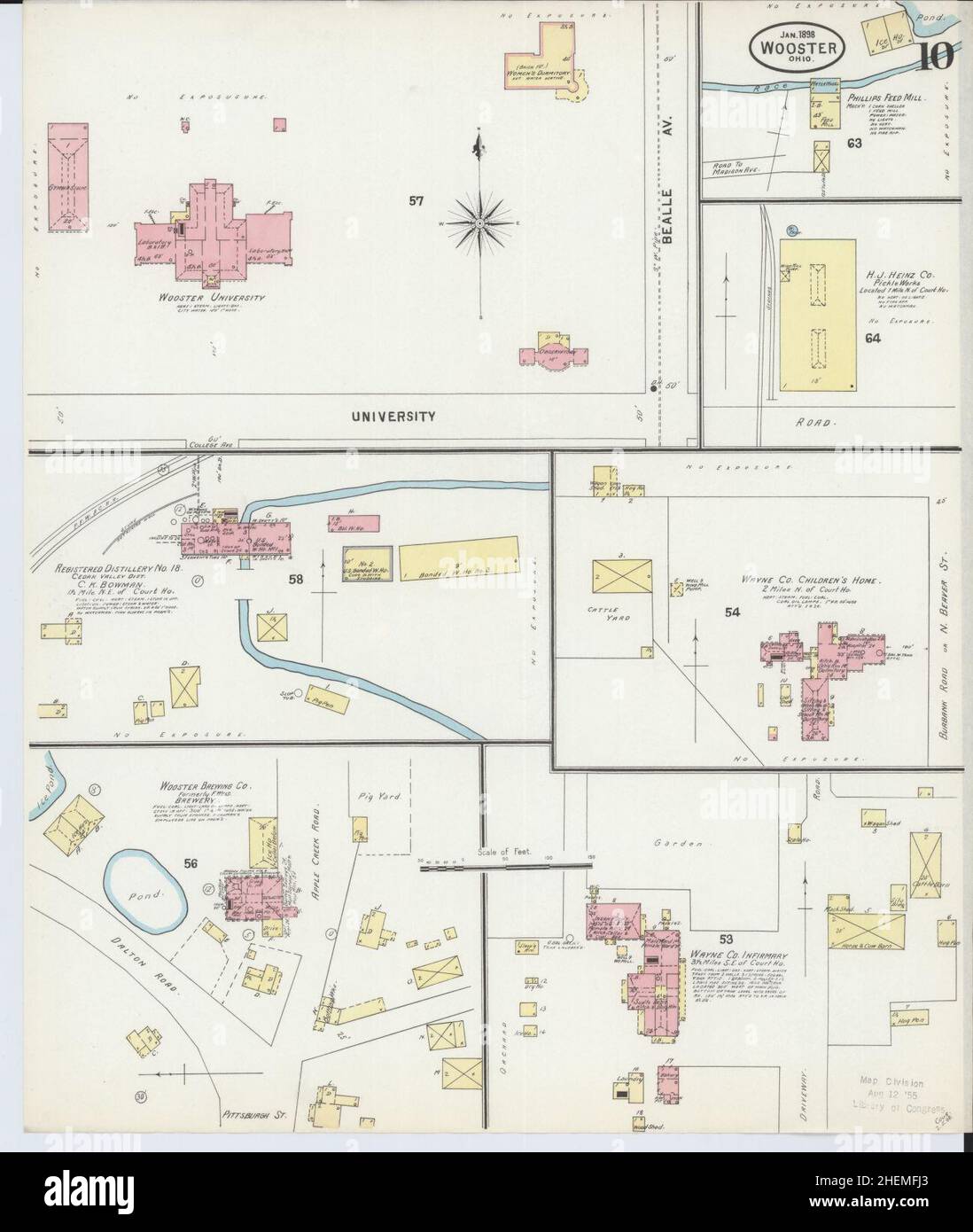 Wooster ohio map hi-res stock photography and images - Alamy