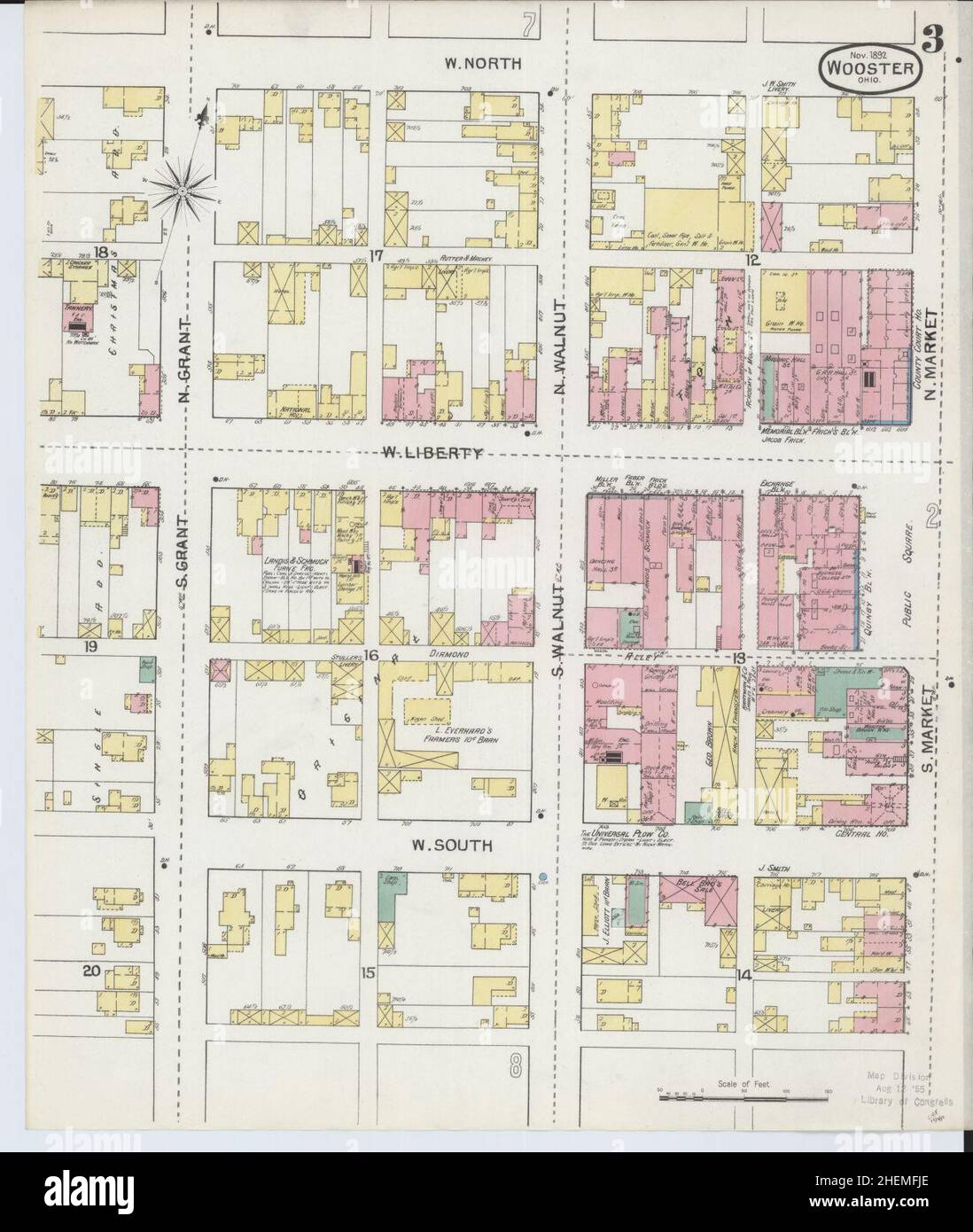 Map of wooster hi-res stock photography and images - Alamy