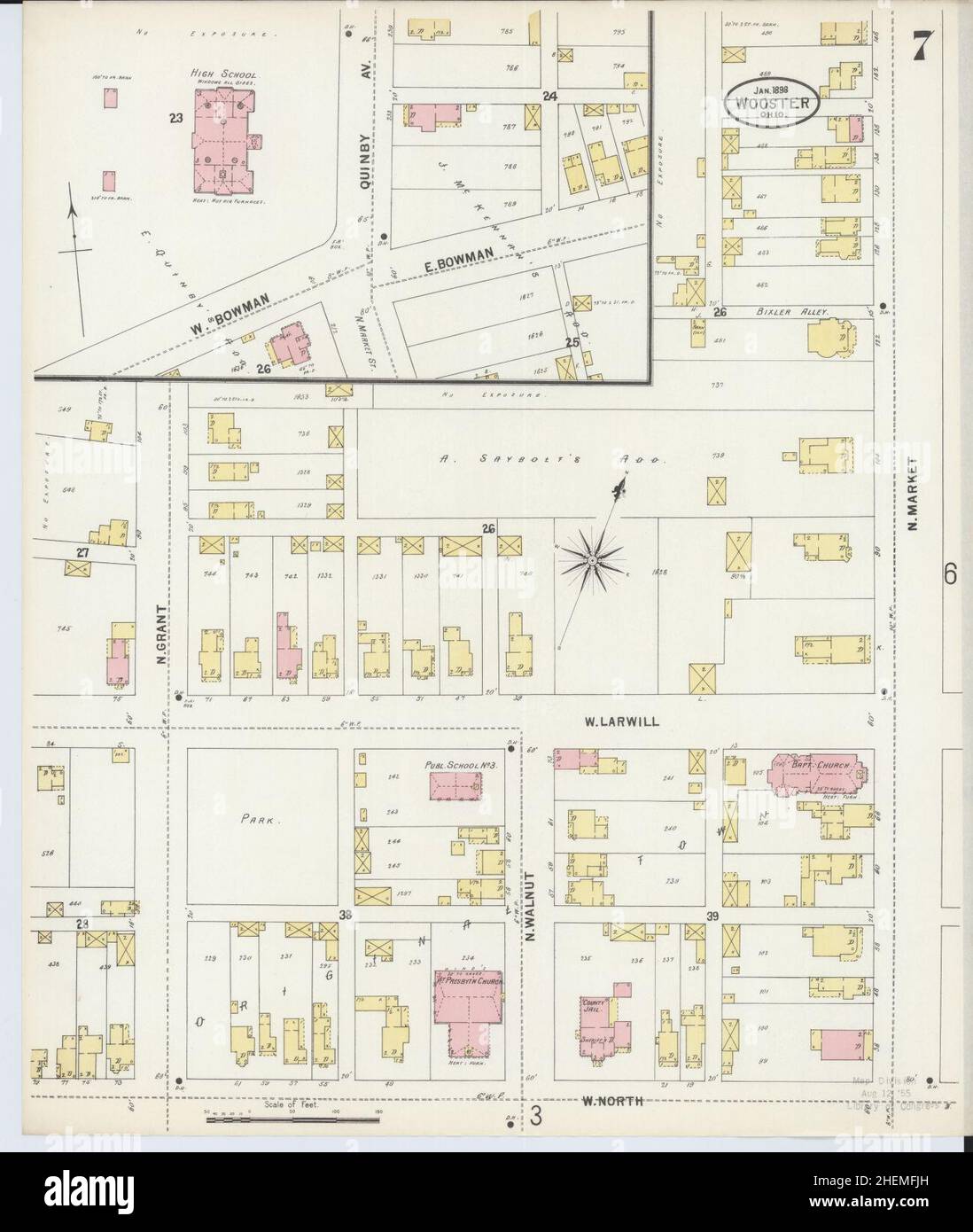 Wooster ohio map hi-res stock photography and images - Alamy
