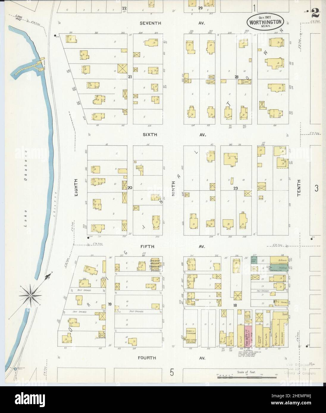 Map of worthington minnesota hi-res stock photography and images - Alamy