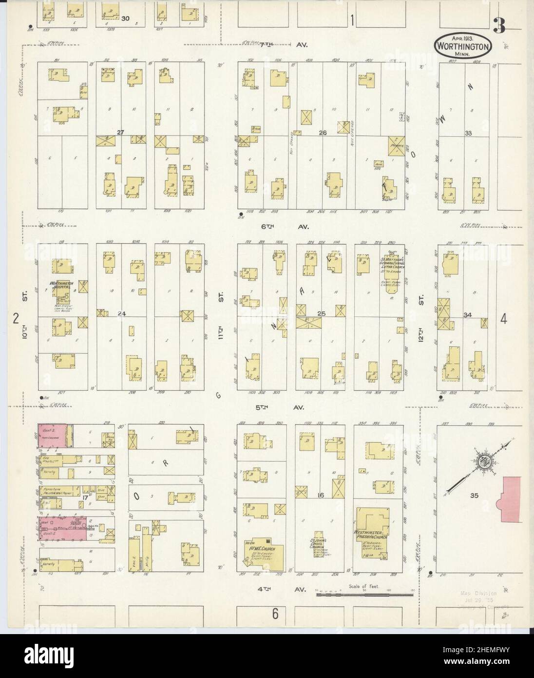 Map of worthington minnesota hi-res stock photography and images - Alamy
