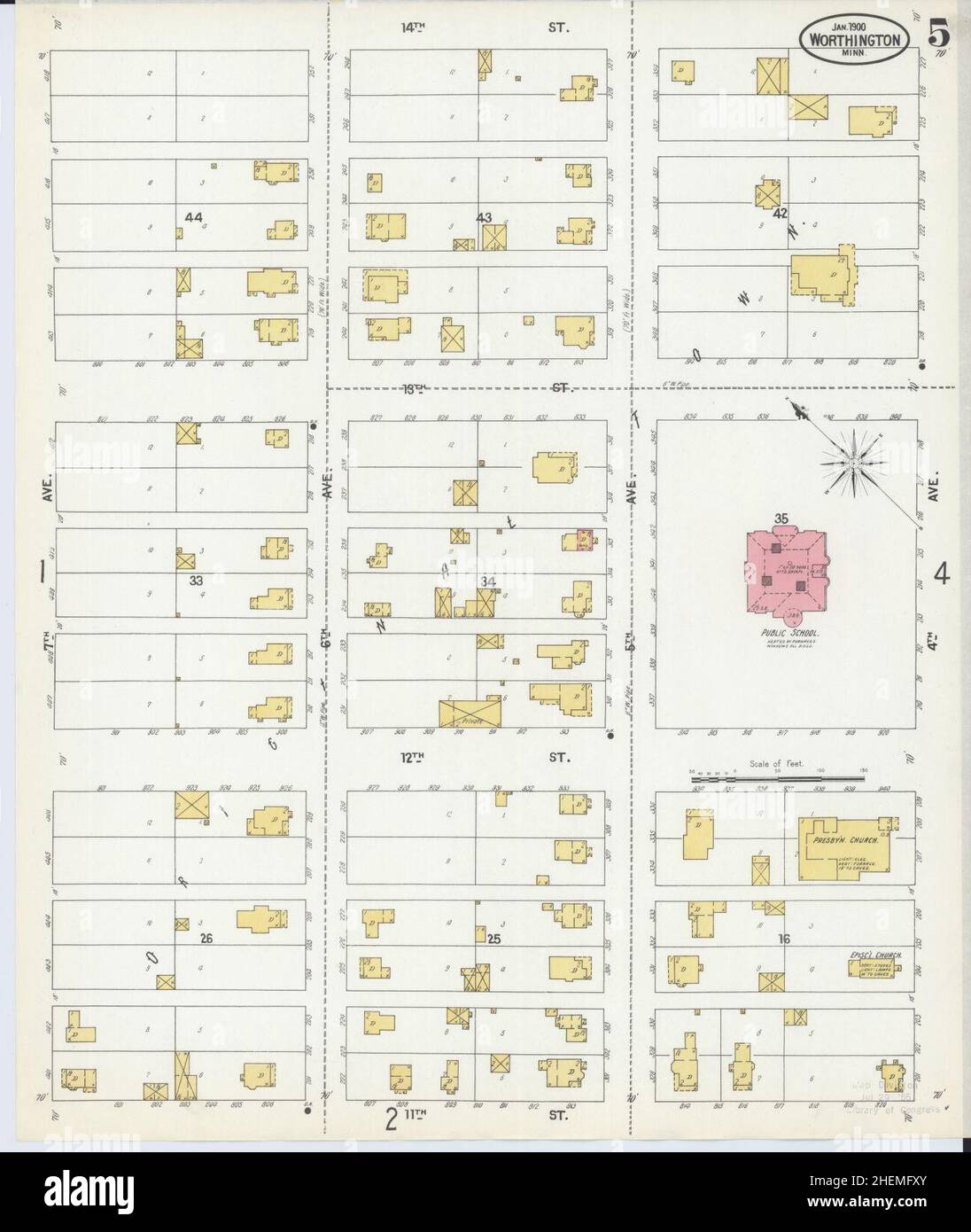 Worthington minnesota map hi-res stock photography and images - Alamy