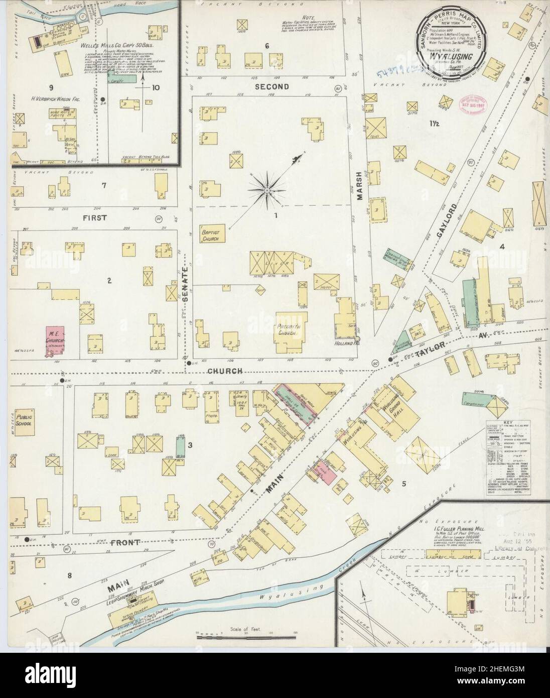 Map of wyalusing pennsylvania hi-res stock photography and images - Alamy