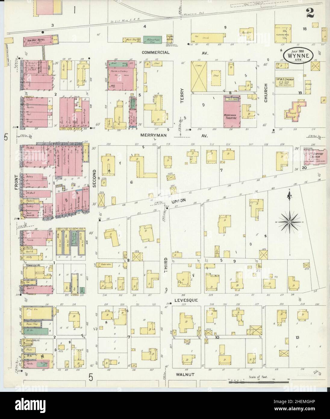 Wynne arkansas map hi-res stock photography and images - Alamy