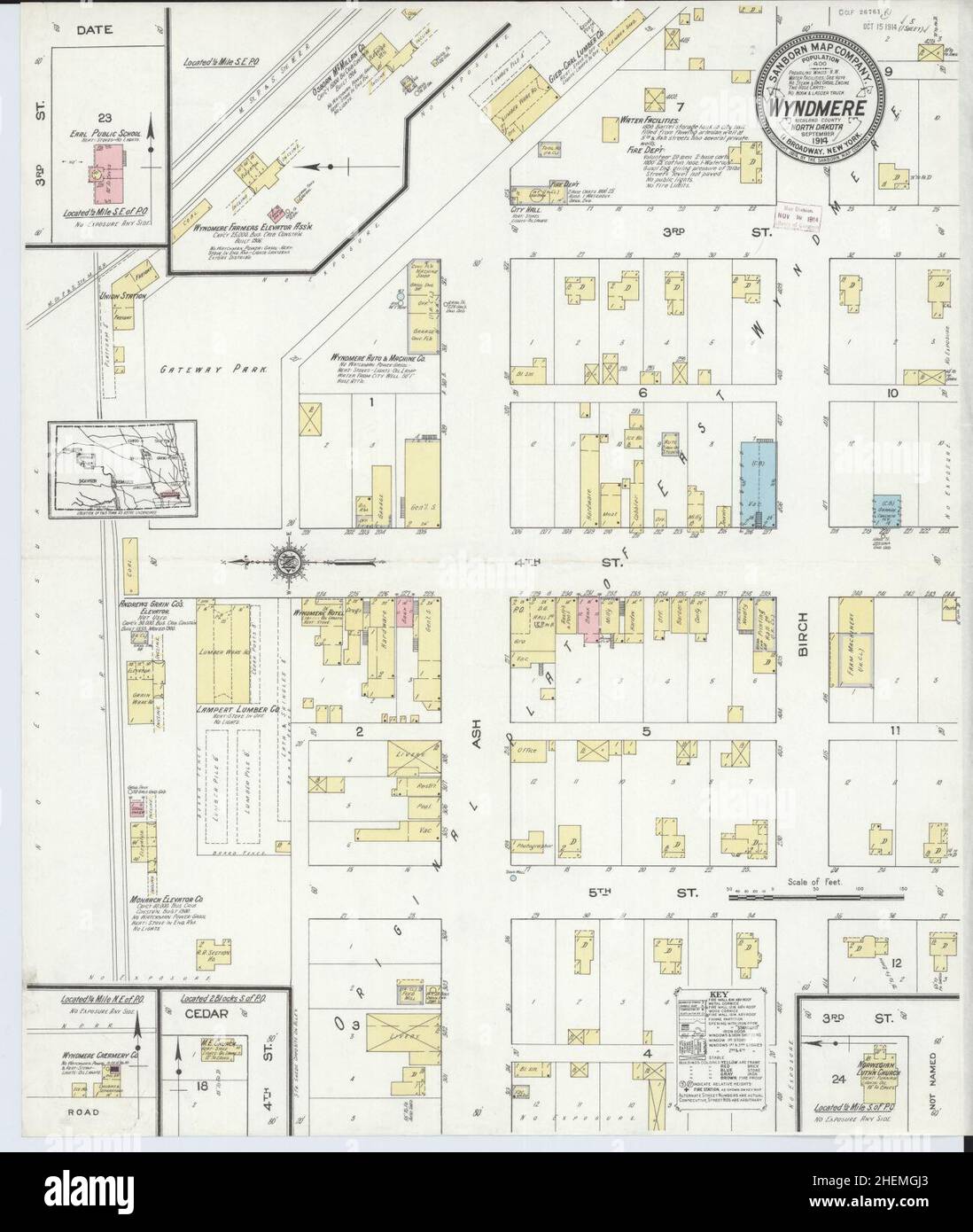 Map of wyndmere hi-res stock photography and images - Alamy