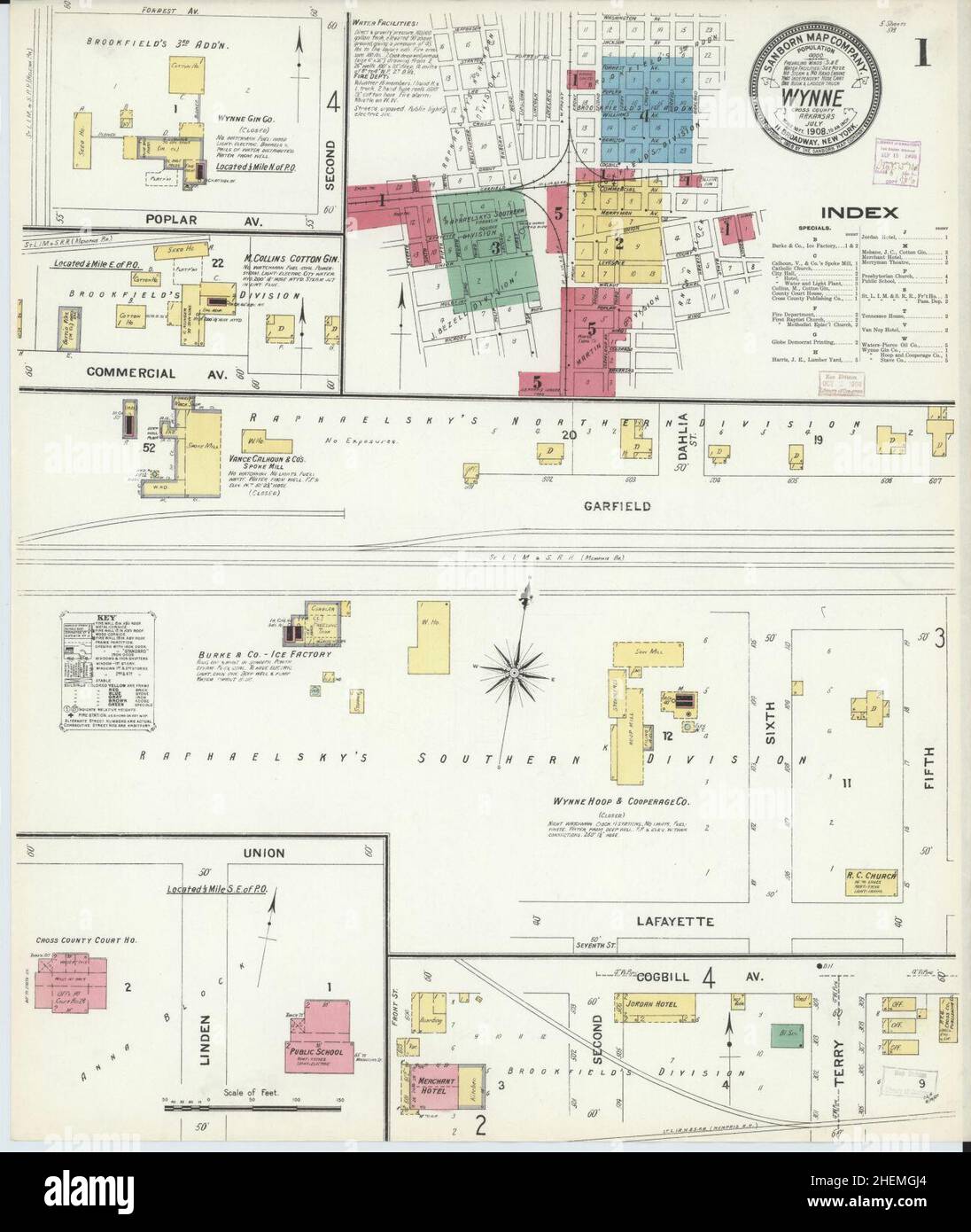 Wynne arkansas map hi-res stock photography and images - Alamy
