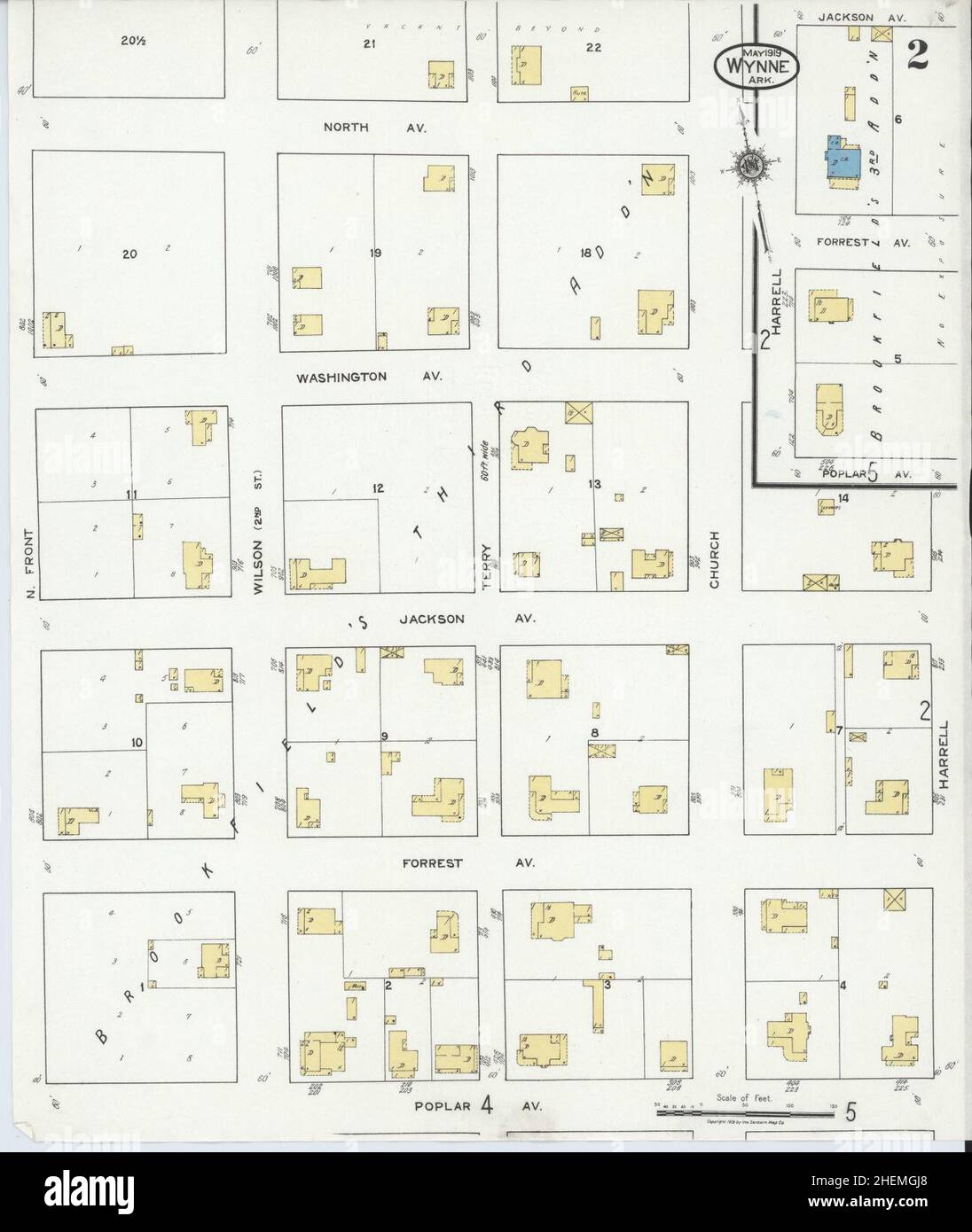 Wynne arkansas map hi-res stock photography and images - Alamy