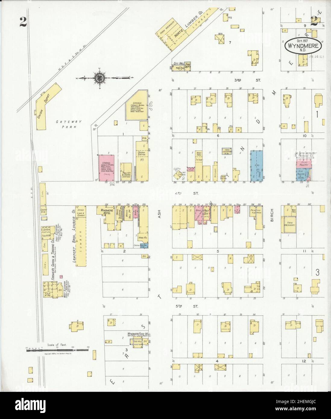 Map of wyndmere hi-res stock photography and images - Alamy