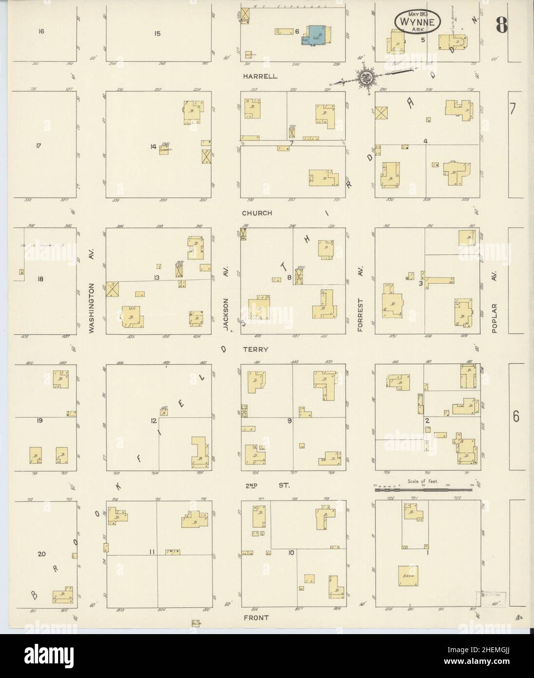 Wynne arkansas map hi-res stock photography and images - Alamy