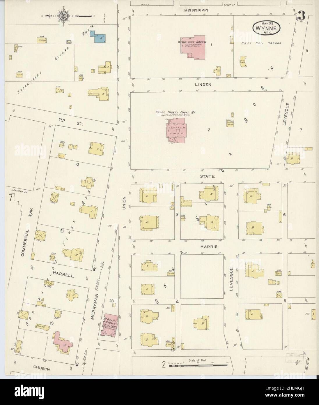 Wynne arkansas map hi-res stock photography and images - Alamy