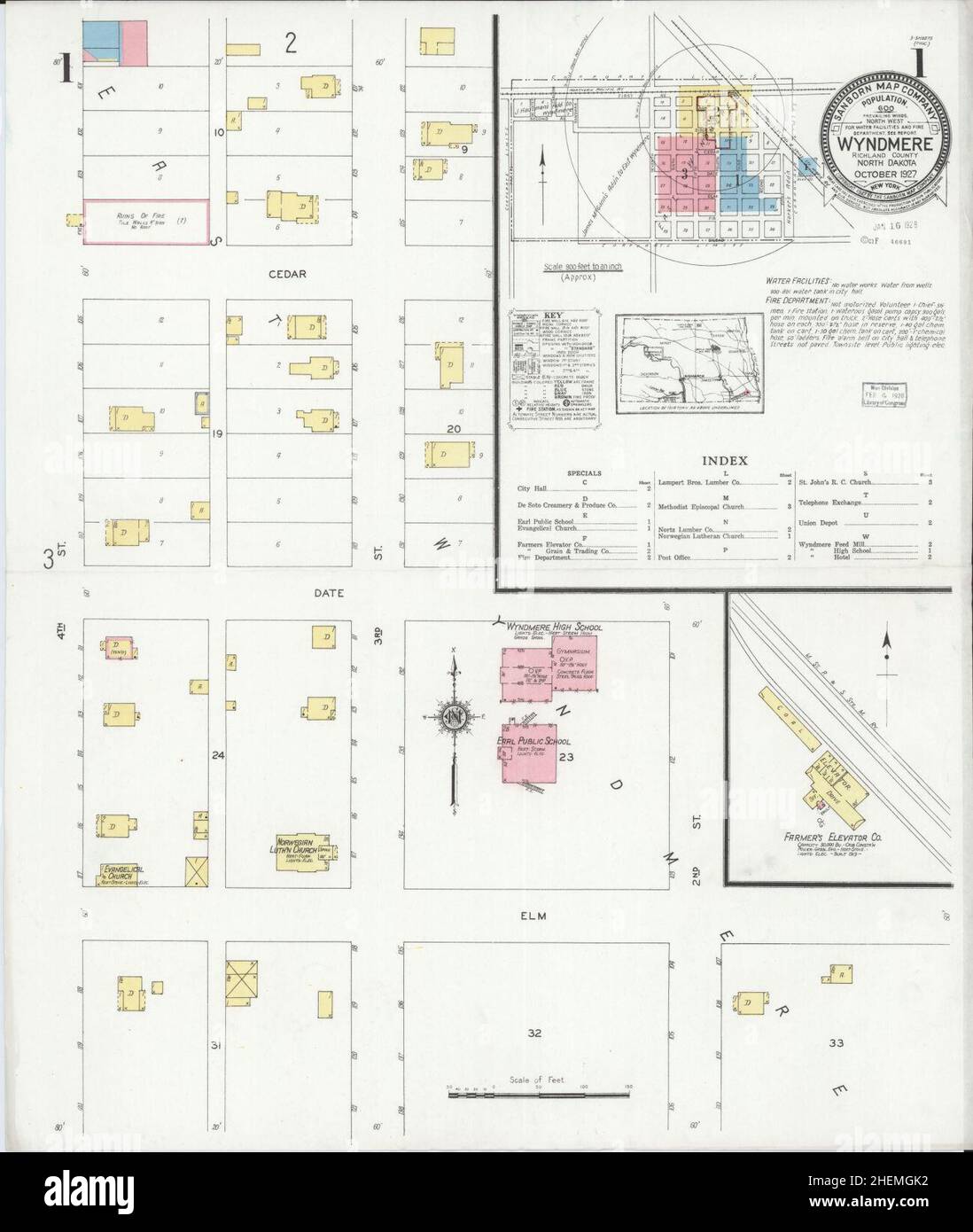 Map of wyndmere hi-res stock photography and images - Alamy