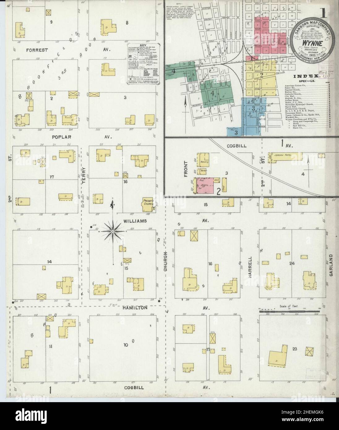 Wynne arkansas map hi-res stock photography and images - Alamy