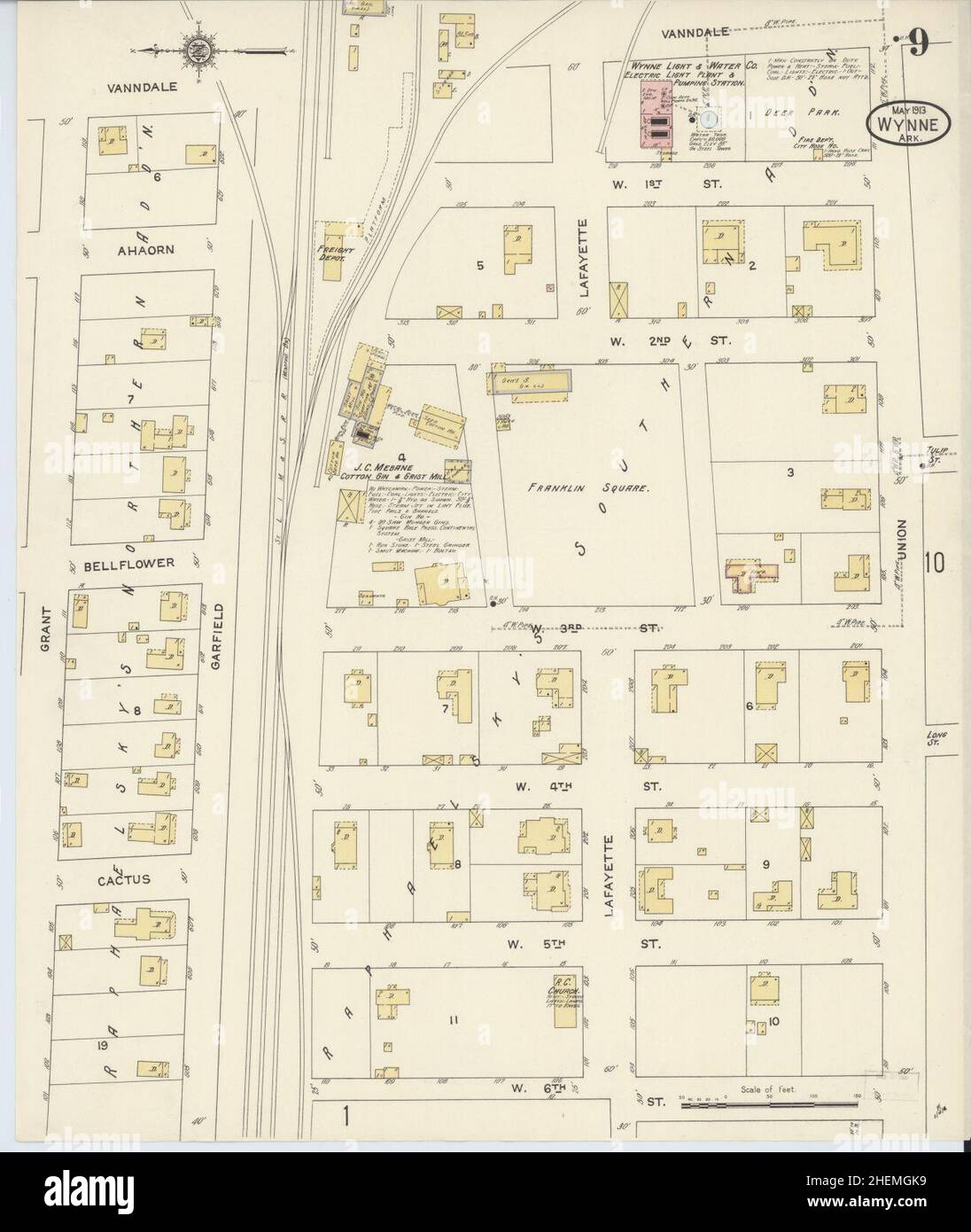 Wynne arkansas map hi-res stock photography and images - Alamy