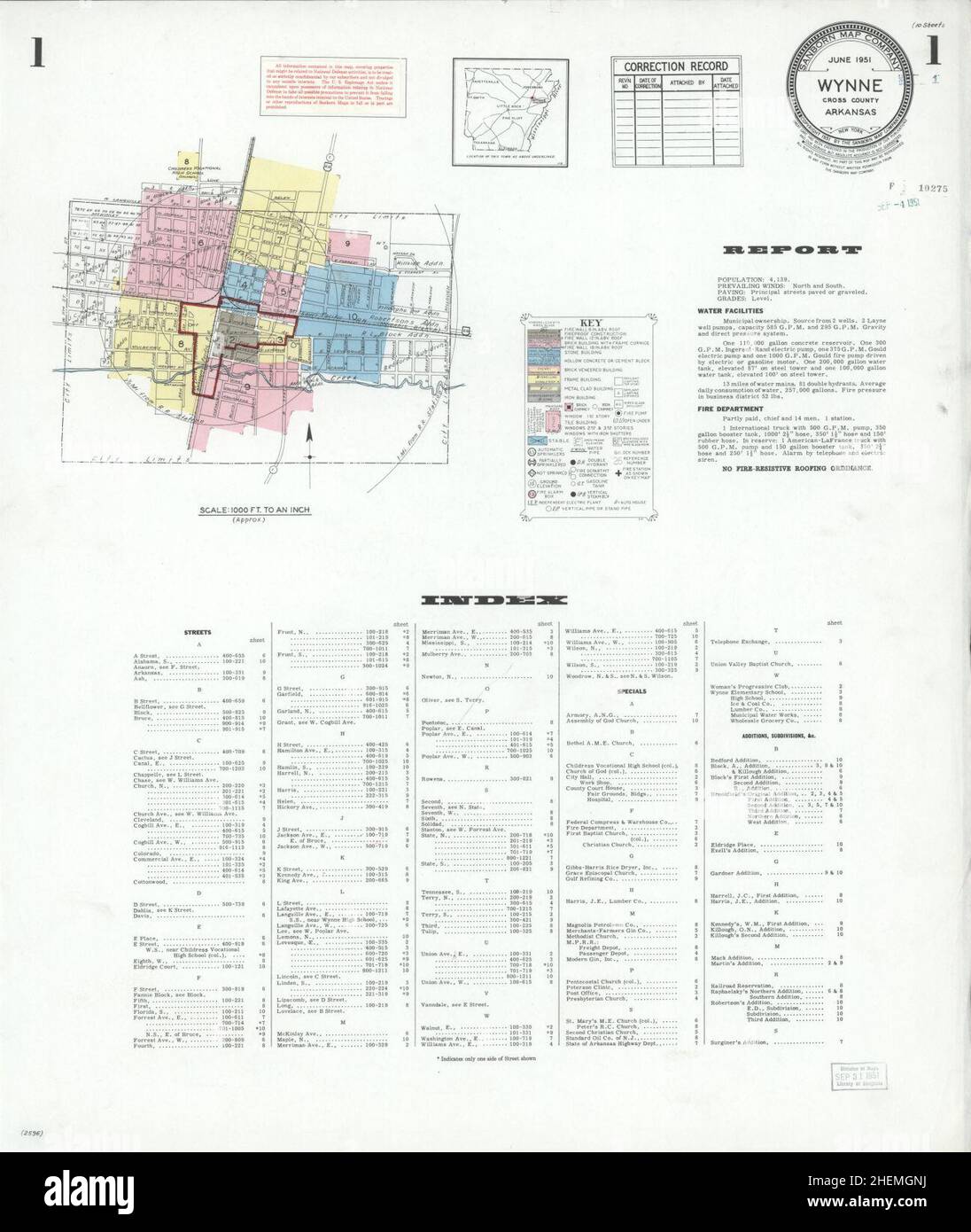 Wynne arkansas map hi-res stock photography and images - Alamy