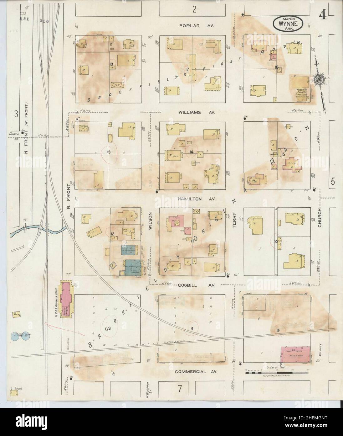 Wynne arkansas map hi-res stock photography and images - Alamy