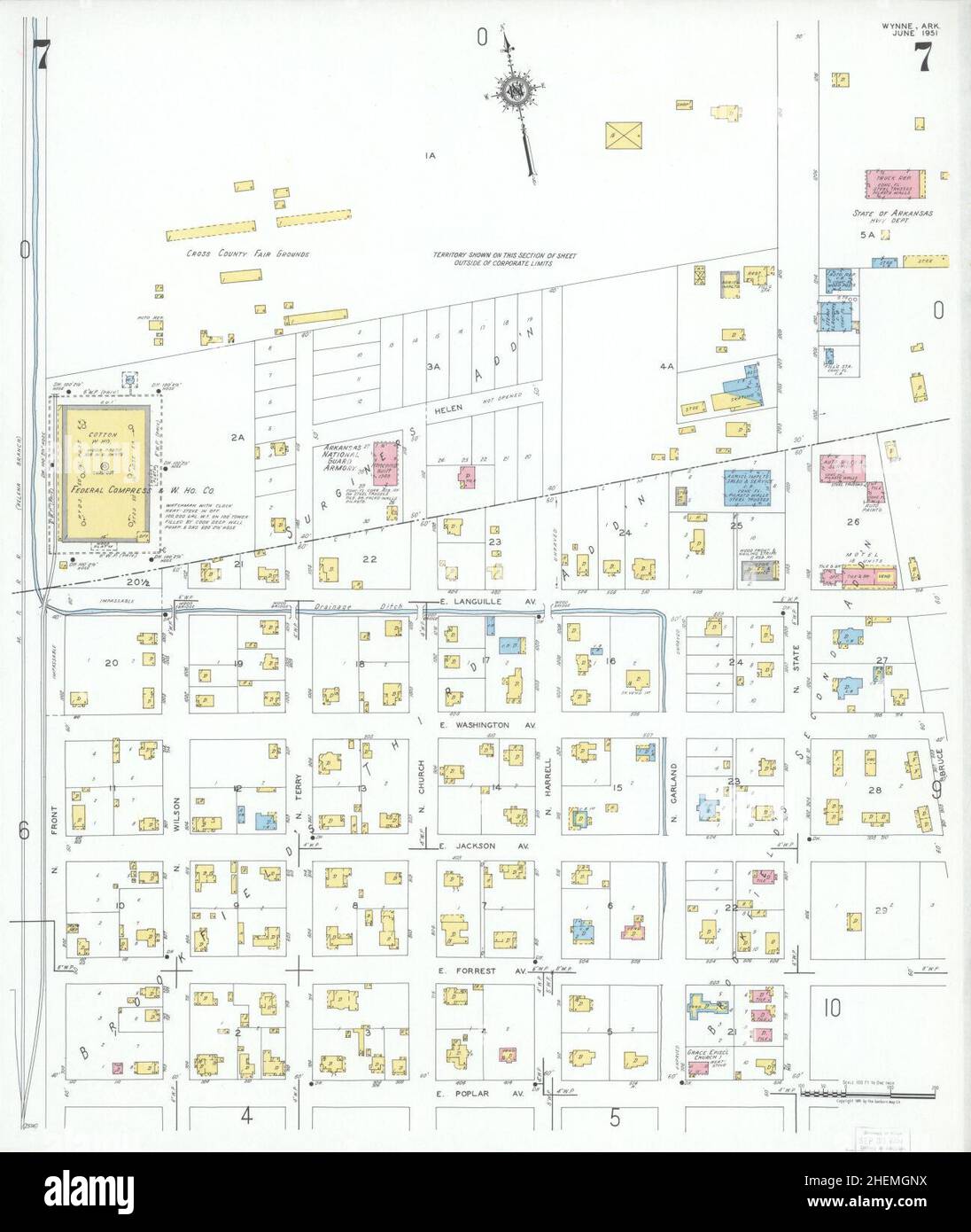 Wynne arkansas map hi-res stock photography and images - Alamy