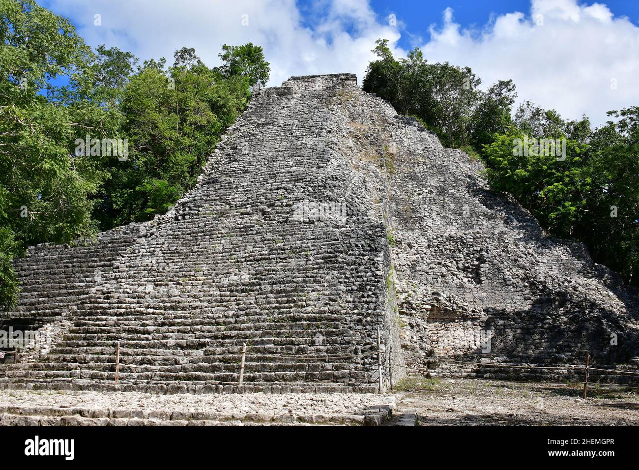 Ixmoja pyramid, Nohoch Mul, Maya ruins, Coba Archeological Area ...