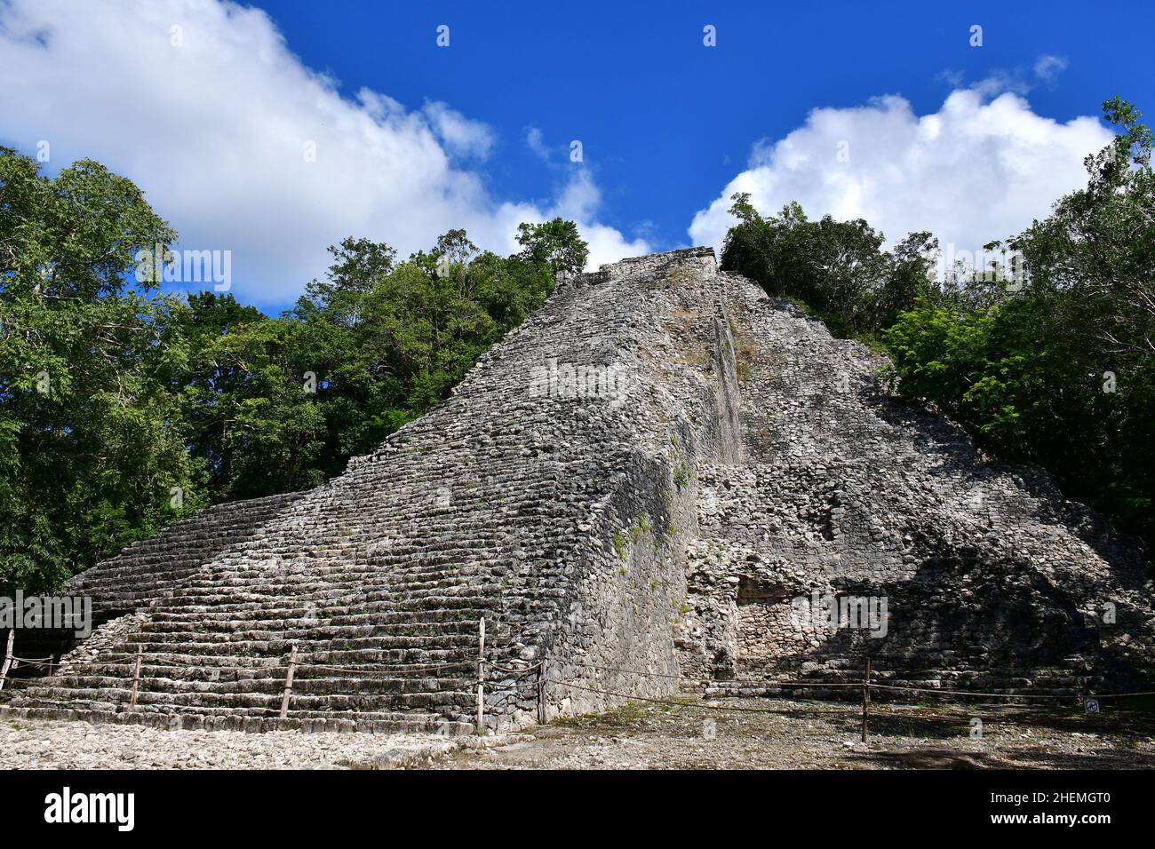 Ixmoja pyramid, Nohoch Mul, Maya ruins, Coba Archeological Area ...