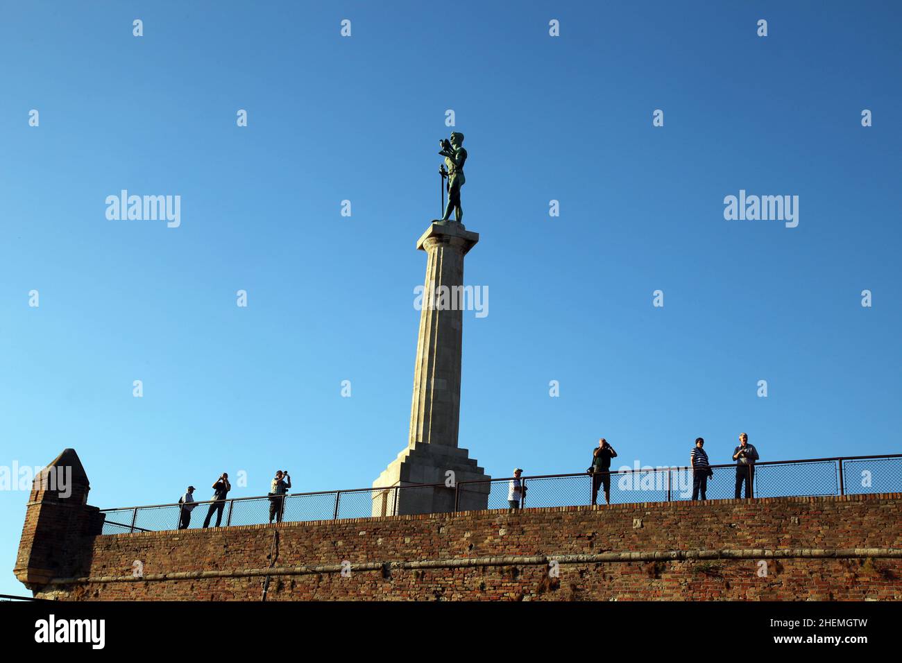 BELGRADE, SERBIA - SEPTEMBER 9: Victor monument (Pobednik) at ...