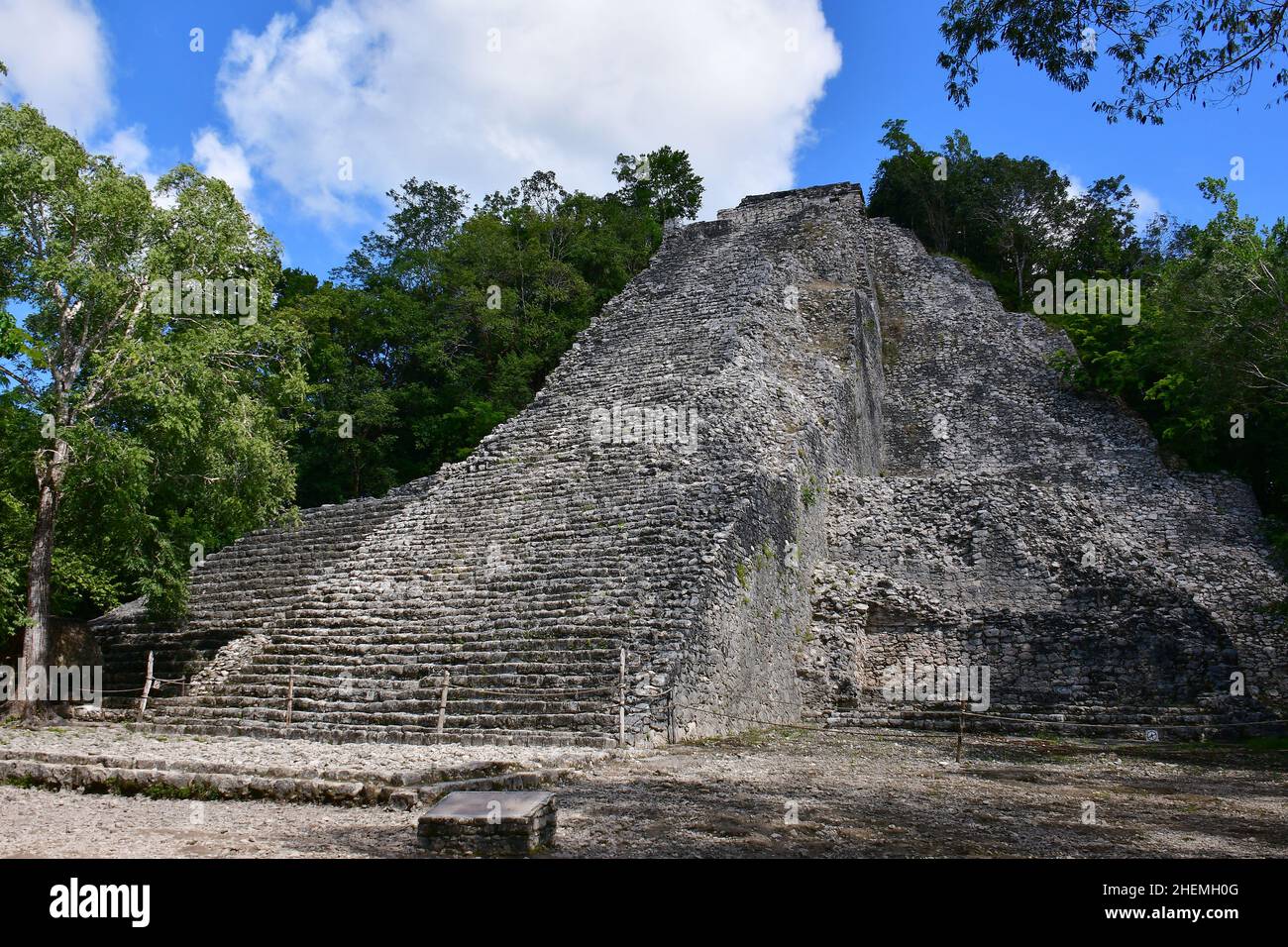 Ixmoja pyramid, Nohoch Mul, Maya ruins, Coba Archeological Area ...