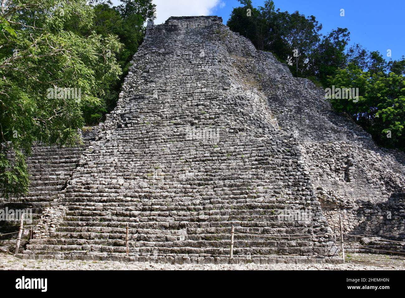 Ixmoja pyramid, Nohoch Mul, Maya ruins, Coba Archeological Area ...