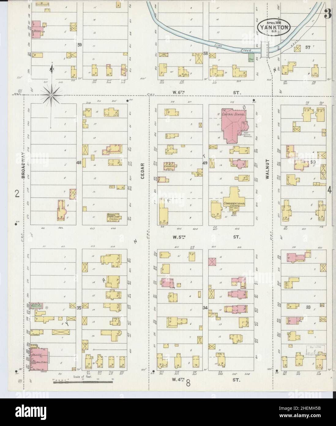 Yankton map hi-res stock photography and images - Alamy