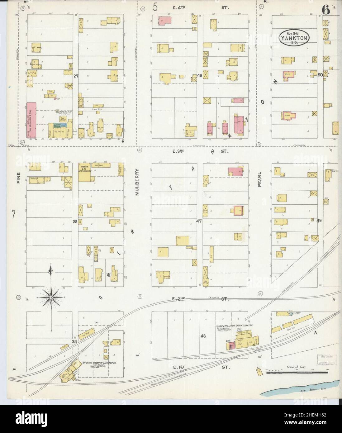 Yankton map hi-res stock photography and images - Alamy